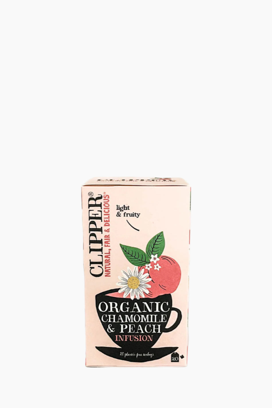 Clipper Organic Chamomile & Peach 20 Bags– Down to Earth Organics