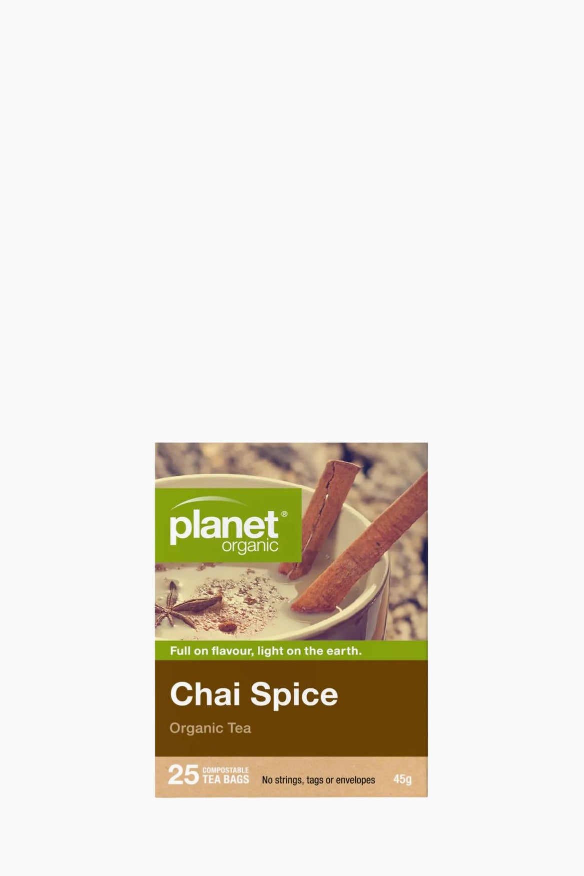Planet Chai Spice Organic Tea 25 Bags– Down to Earth Organics