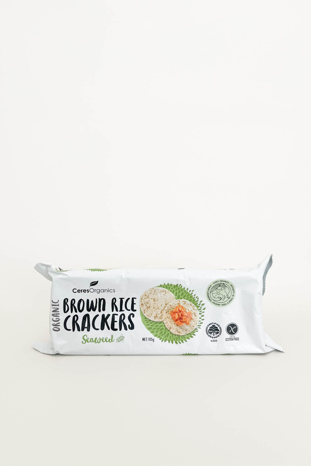 Ceres Organics Brown Rice Crackers Seaweed– Down to Earth Organics