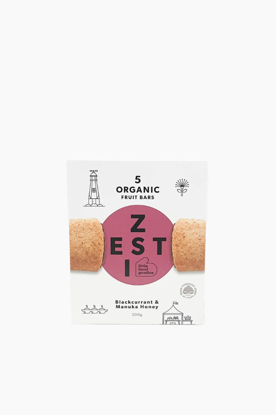 Zesti Fruit Bars Blackcurrant & Manuka Honey– Down to Earth Organics